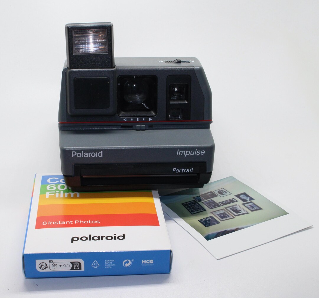 Polaroid Impulse Portrait Instant Camera With Brand-new Polaroid 600 ...