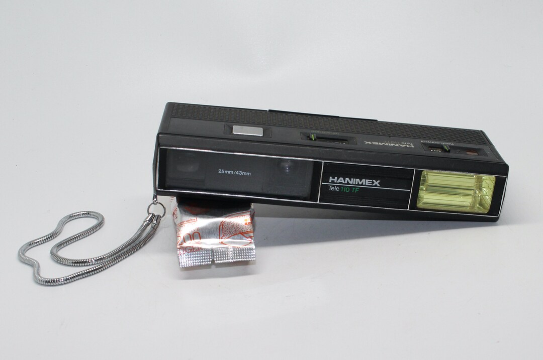 Hanimex Vintage 1980s 110 TF Sub Mini 110 Film Camera, Wrist-strap and ...