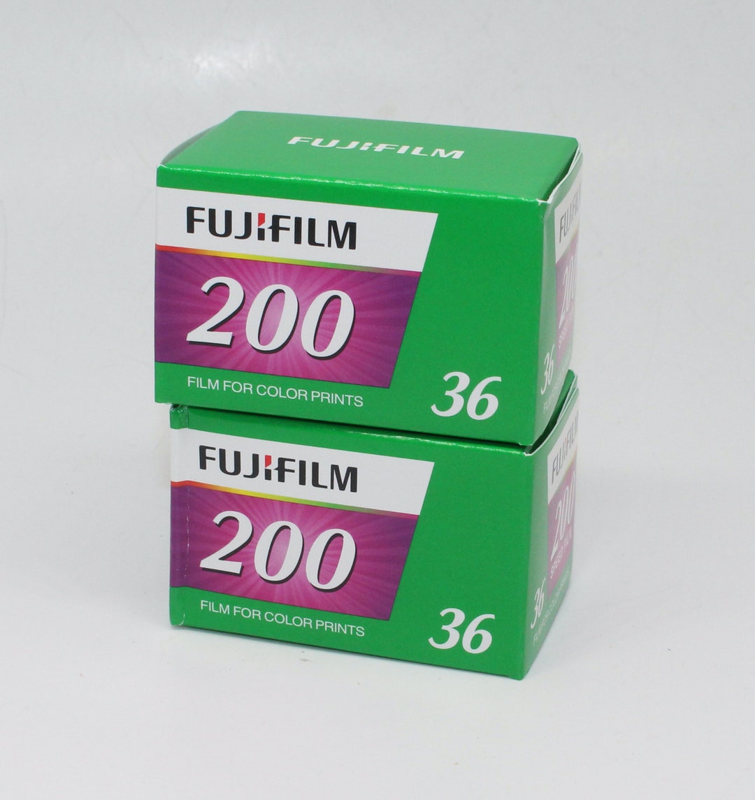 A Pack of Two Fujifilm 200 35mm Colour Film Rolls With 36 Photos on ...