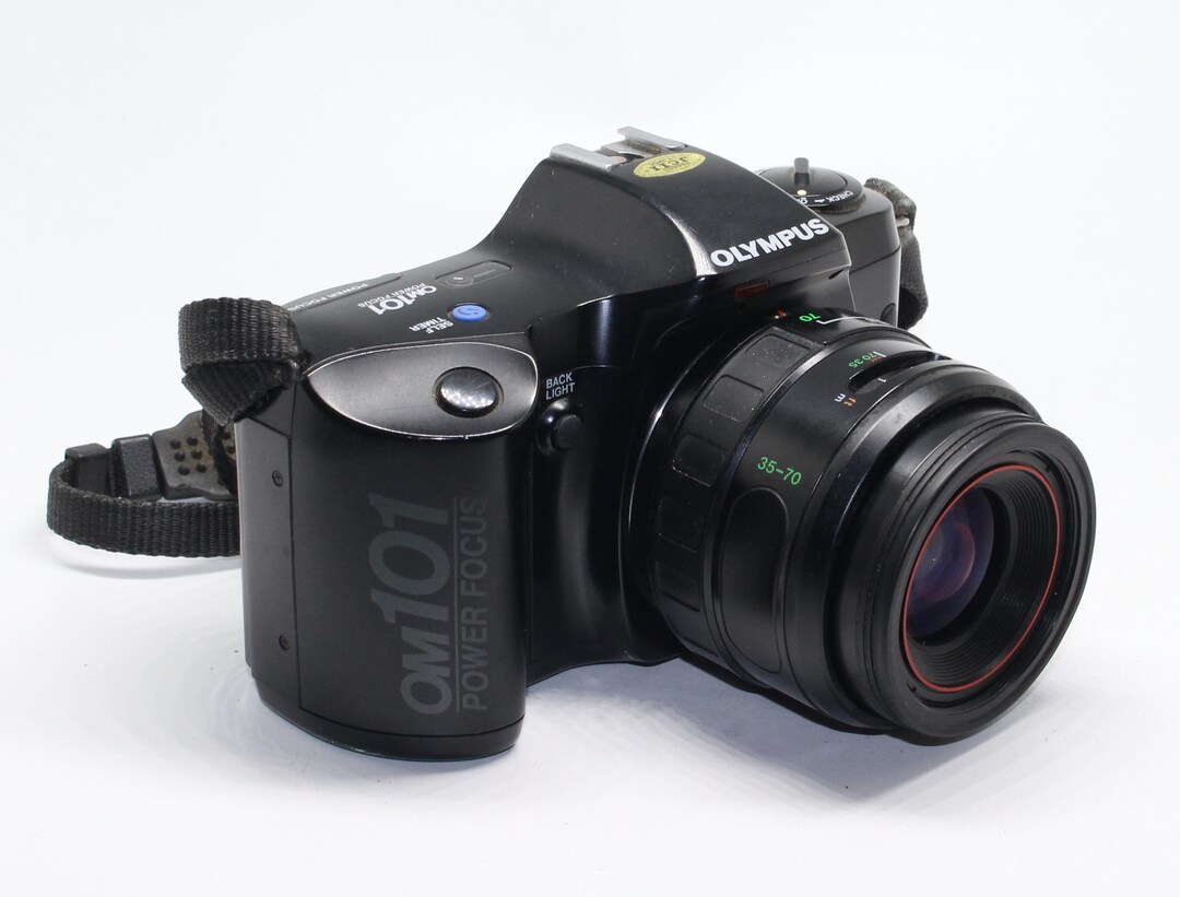 Olympus OM101 Power Focus SLR 35mm Film Camera With 35-70mm Zoom Lens Perfect for Students ...