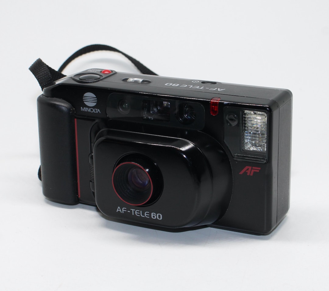 1989 Minolta Af-tele 60 35mm Film Camera: Tested, With Case - Etsy