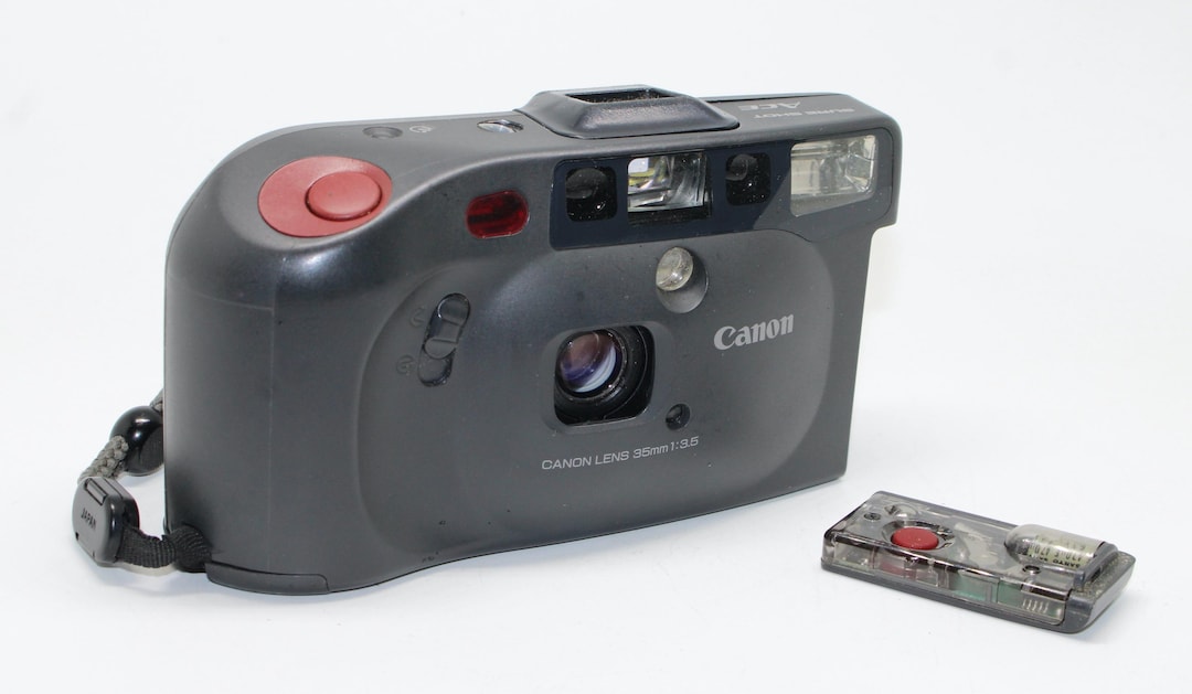 1988 Canon Sure Shot Ace (prima Shot) 35mm Film Camera With Remote ...