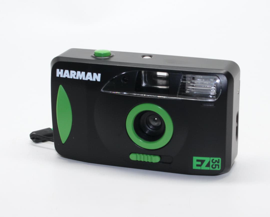 Harman EZ35 35mm Film Reusable Compact Camera in Black With an Ilford ...