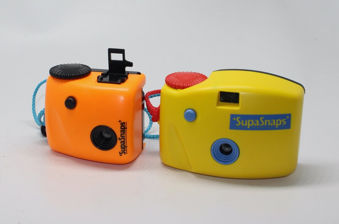 Orange and Yellow 126 Film Supasnaps Snappit Colourful Cameras - Very ...