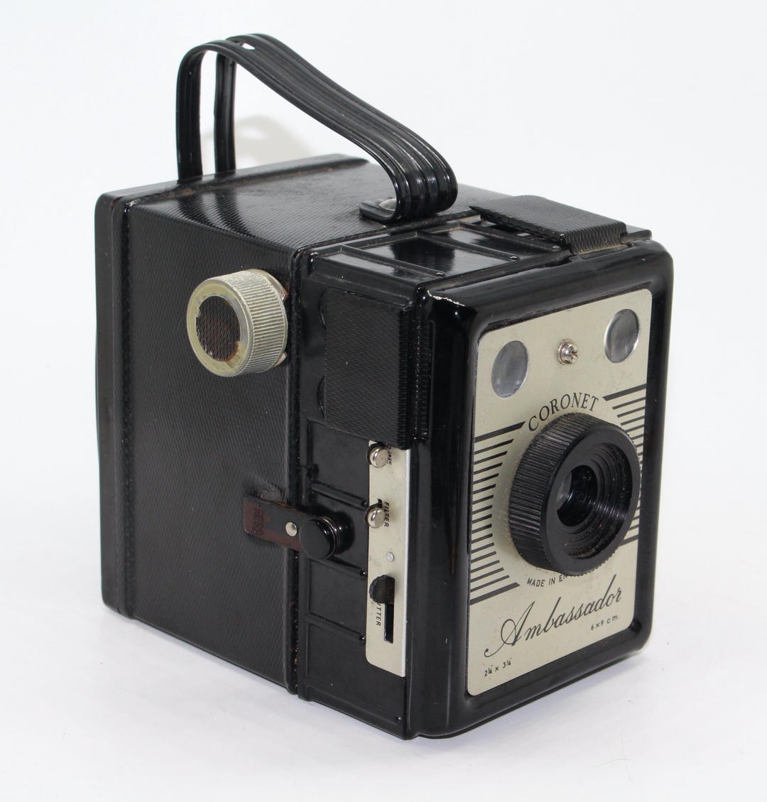 Coronet Ambassador 6x9 120 Film Box Camera With Case C. 1955 Very Good ...
