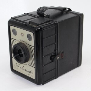 Coronet Ambassador 6x9 120 Film Box Camera With Case C. 1955 Very Good ...