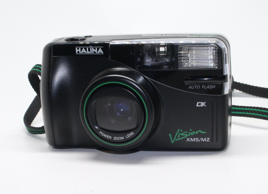 Halina Vision XMS/MZ 35mm Compact Camera With Case and Working Flash ...
