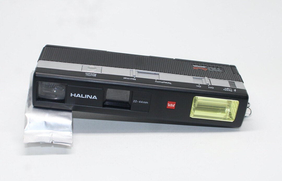 Vintage Halina 110 Motor Film Camera: 1980s Sub Mini With Case ...