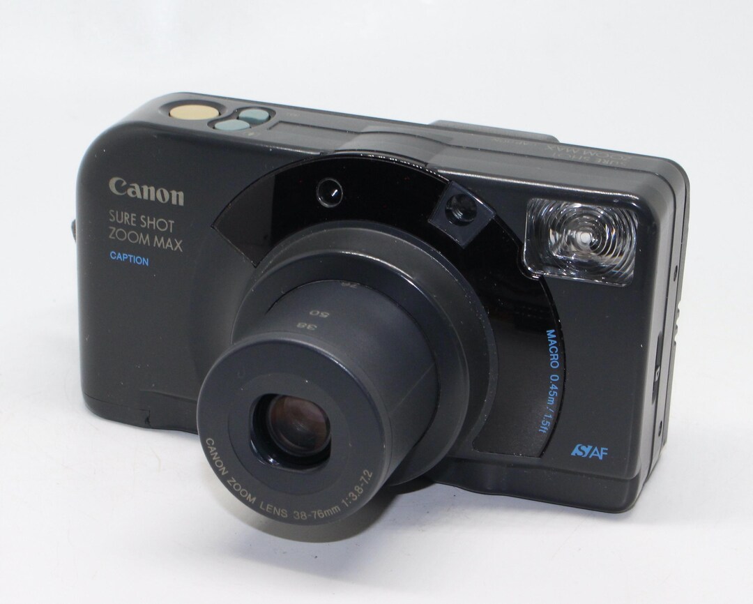 Canon Sure Shot Zoom Max 35mm Film Camera 38-76mm Lens With Retail Box ...