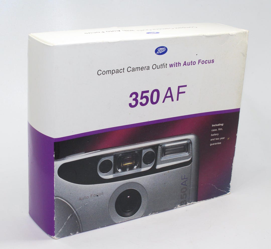 Boots 350 AF Film Camera Gift Set: 35mm Compact, Case & Kodak Film - Etsy