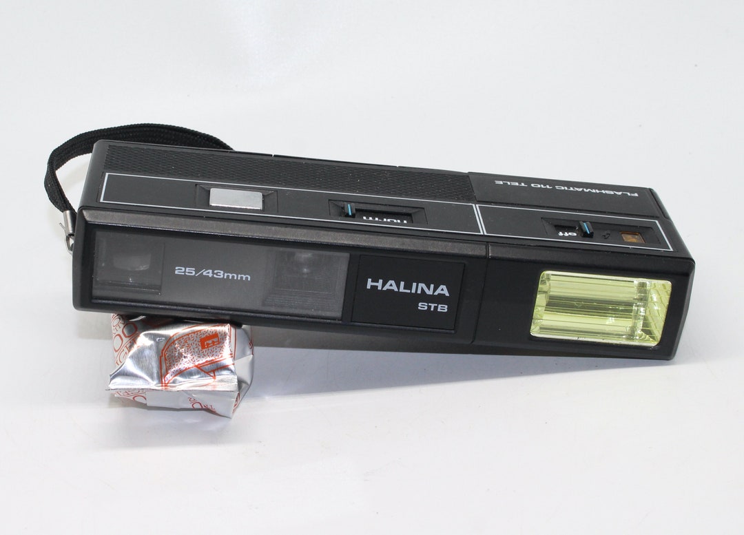 Halina Flashmatic 110 Tele STB Sub Mini 110 Film Camera, Wrist-strap ...