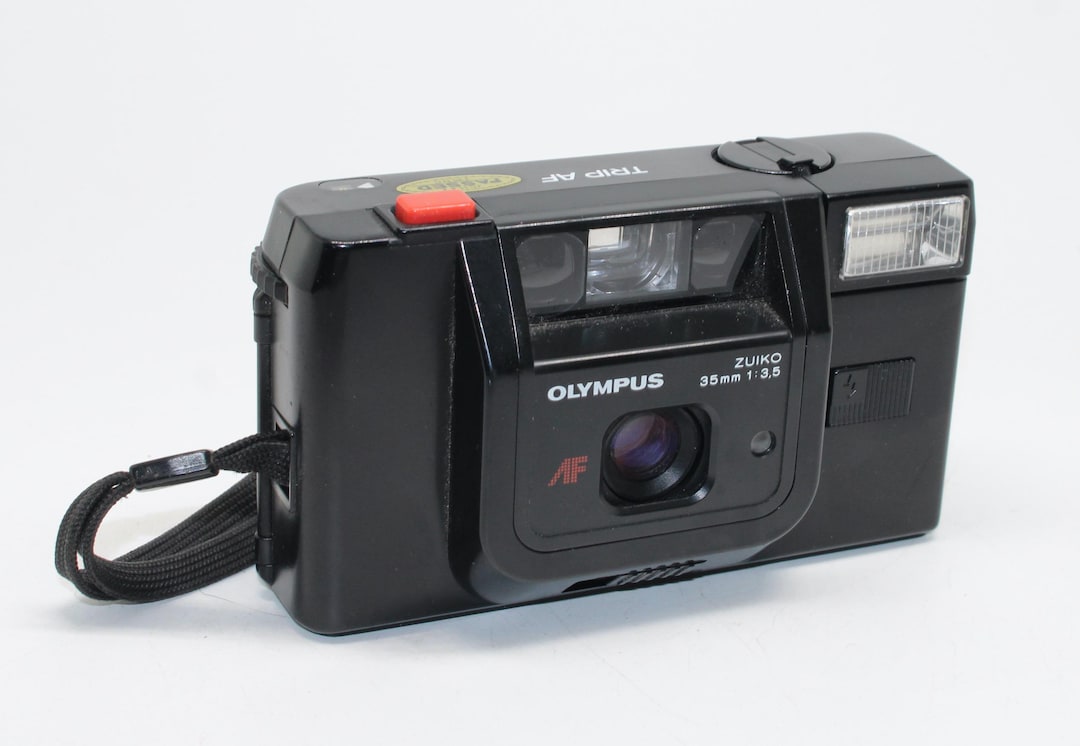 1984 Olympus Trip AF 35mm Film Camera With Case – Tested Point and ...