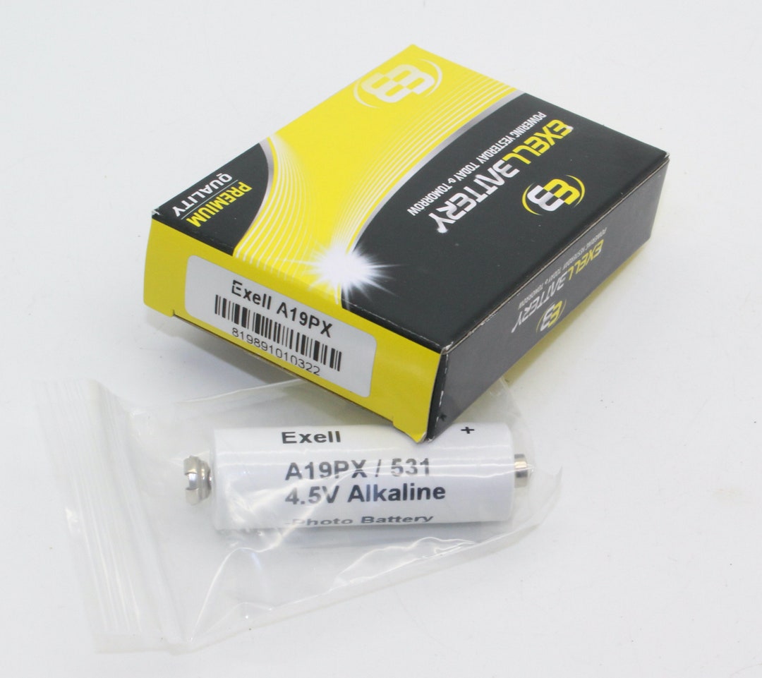 A19PX (531) 4.5V Alkaline Battery for Vintage Polaroid Land Cameras ...