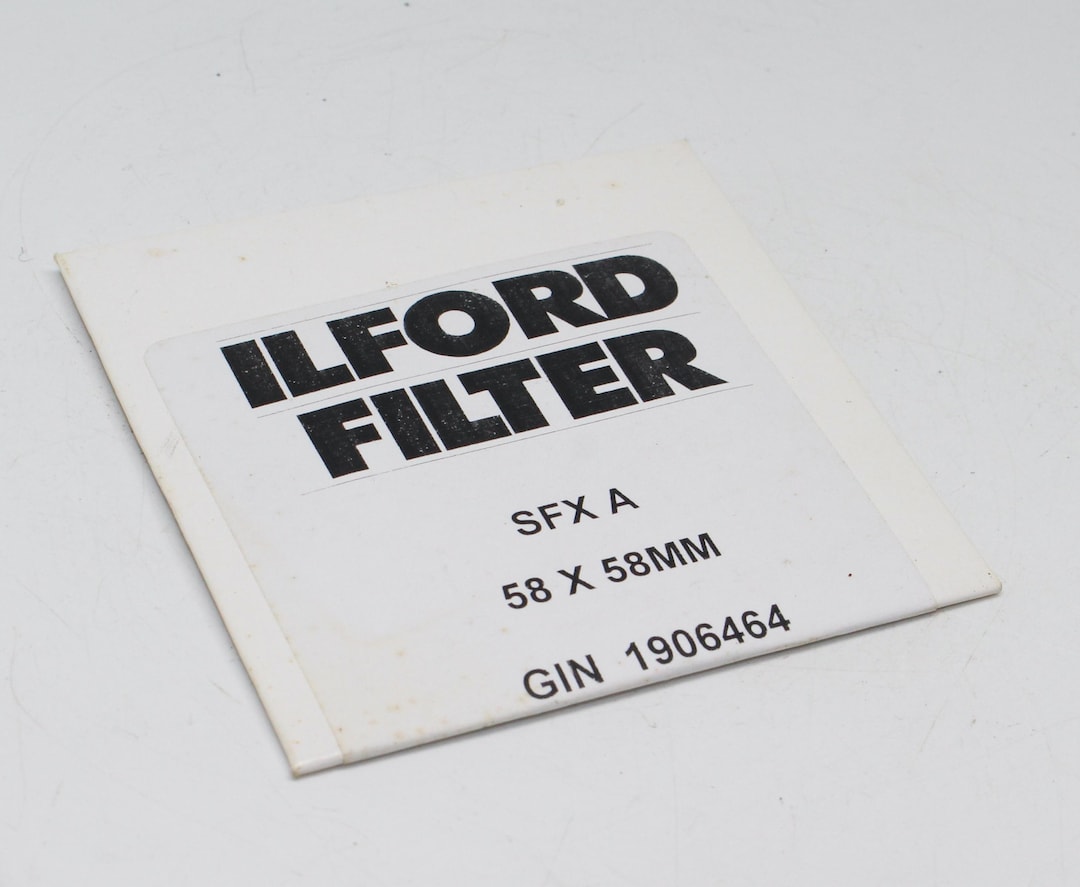 Vintage Ilford SFX Infrared Gel Filter: 58mm Square for IR Photography ...