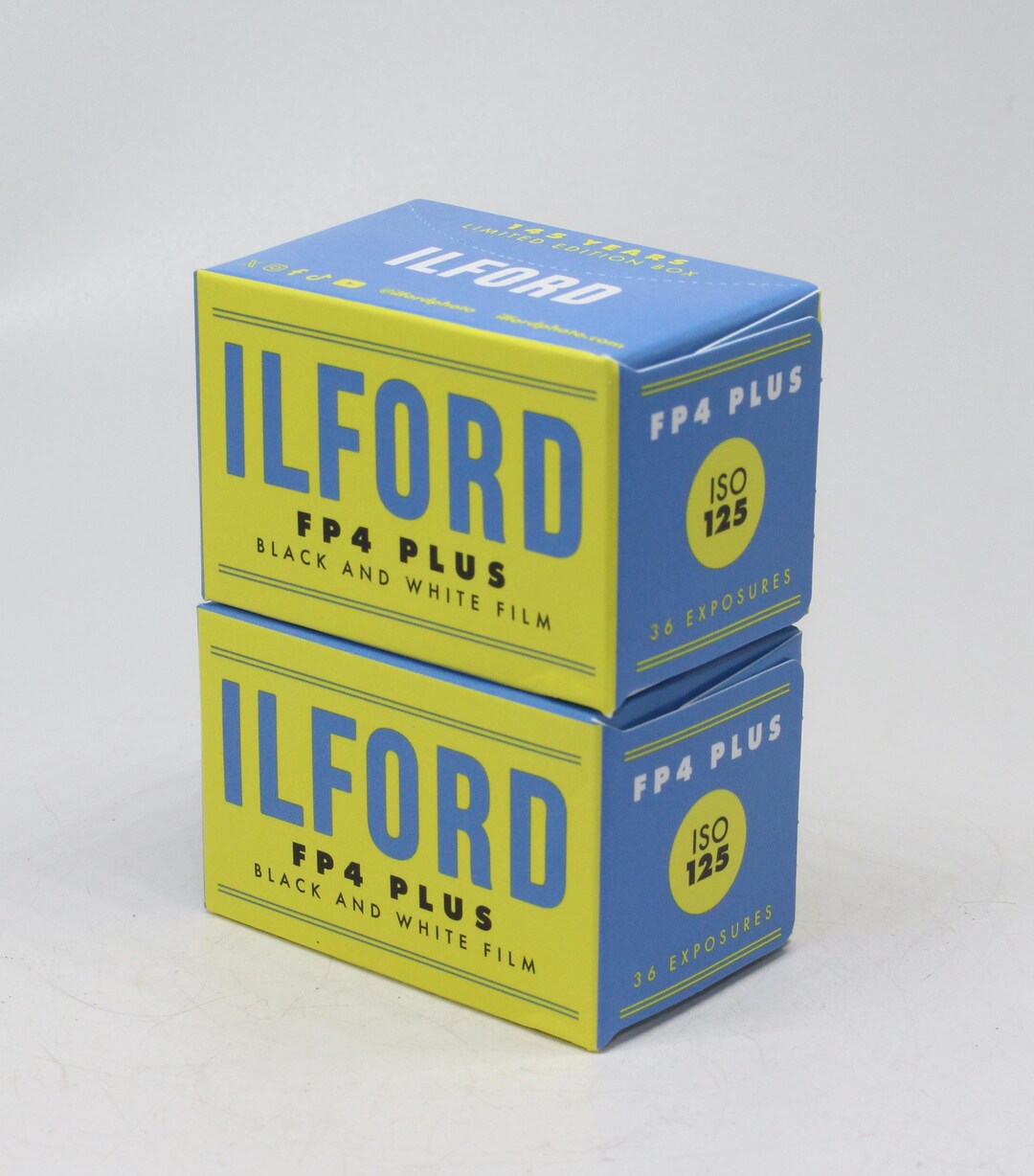 Two Rolls of ILFORD FP4 PLUS 35mm in Limited Edition 145 Years Retro ...