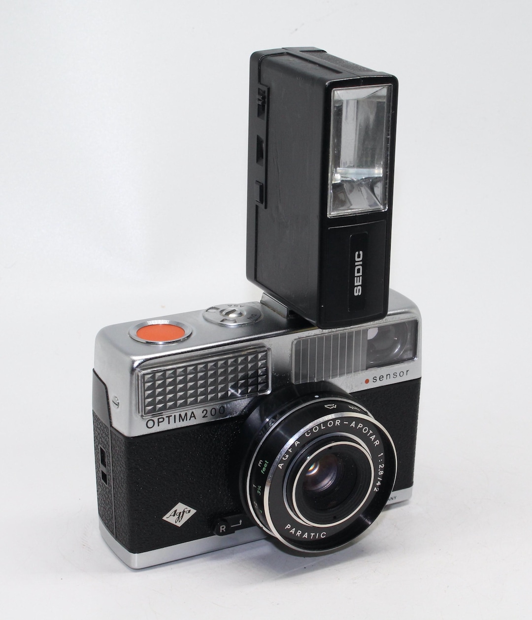 AGFA Optima 200 Sensor – Retro 1969 35mm Film Compact Camera With Flash ...