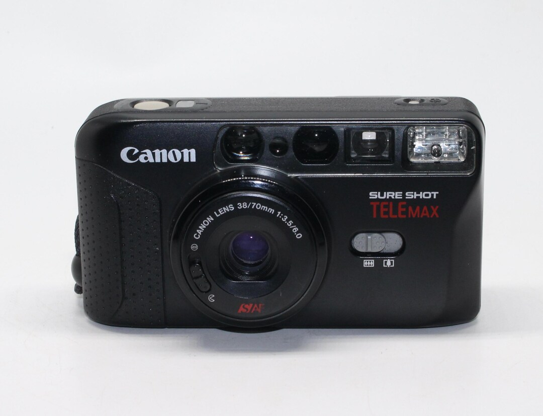 Canon Sure Shot Telemax 35mm Compact Camera With Case – Twin Lens ...
