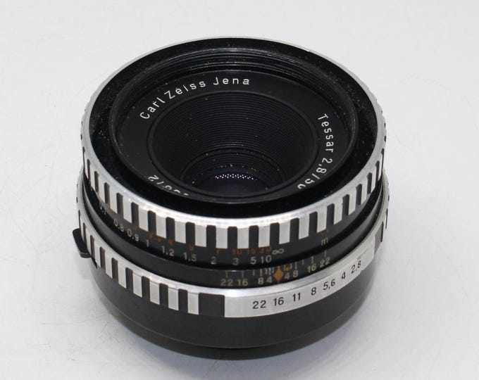Carl Zeiss Jena Tessar 2.8 50mm 'zebra' Prime Lens M42 Screw Fit - With ...