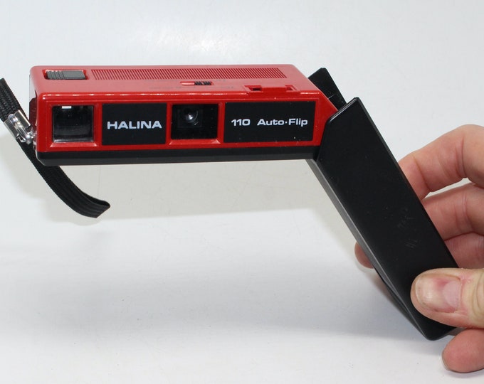 Halina Vintage 1980's Auto-flip Sub Mini 110 Film Pocket Camera With ...