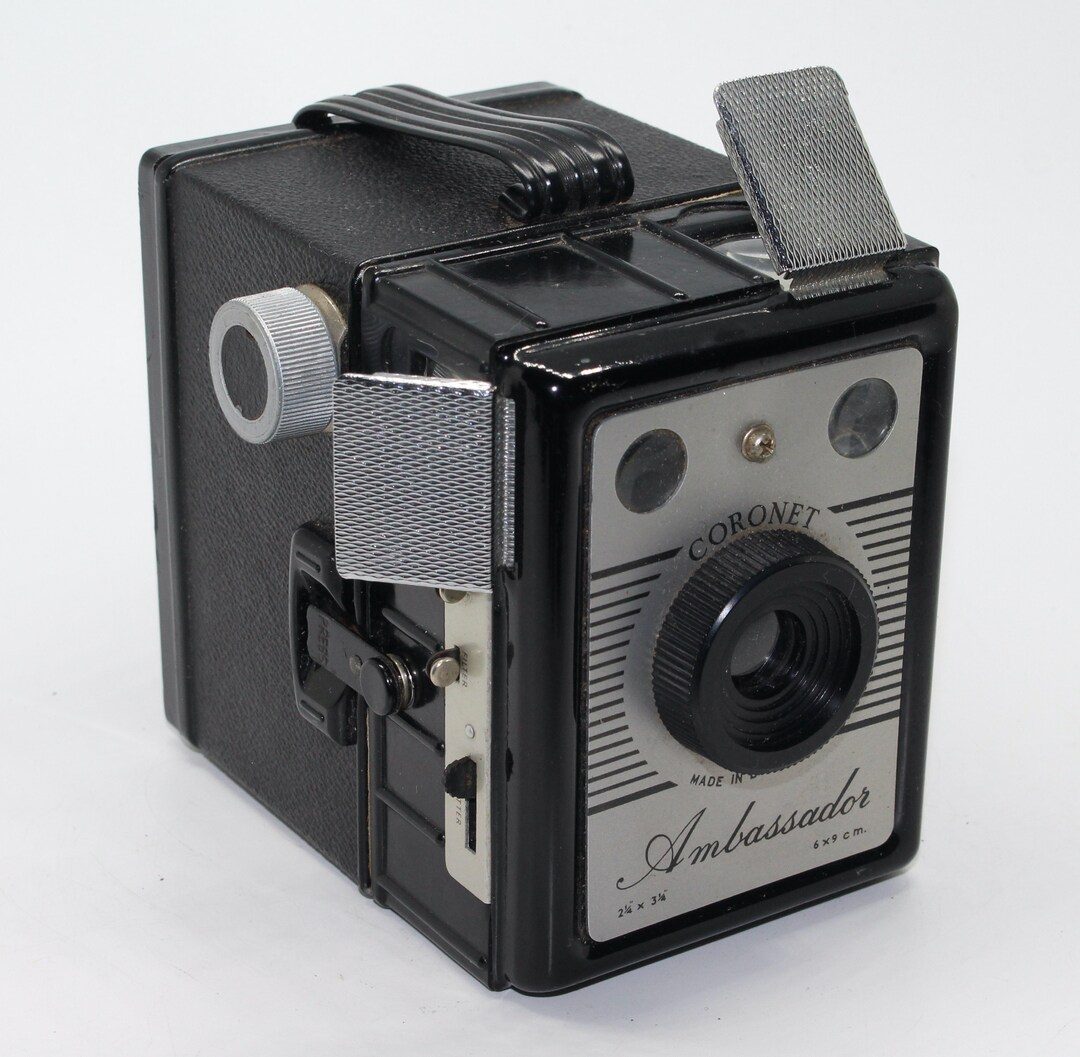 Coronet Ambassador 6x9 120 Film Box Camera With Case C. 1955 Very Good ...
