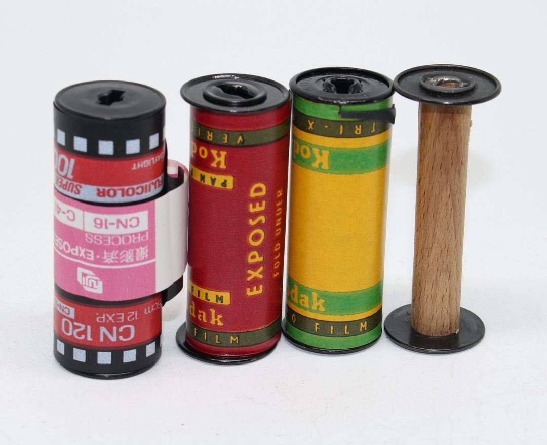 Vintage 120 Film Spools: Kodak Metal & Plastic Display - Etsy