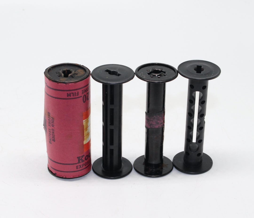 Four Vintage 120 Film Spools: Kodak Metal & Plastic - Etsy