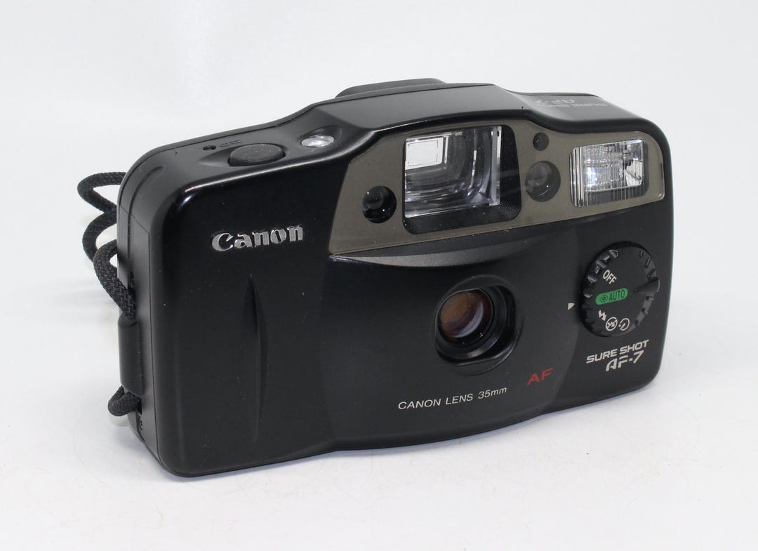 Canon Sure Shot AF-7 35mm Film Compact Camera With Carry Case - Very ...
