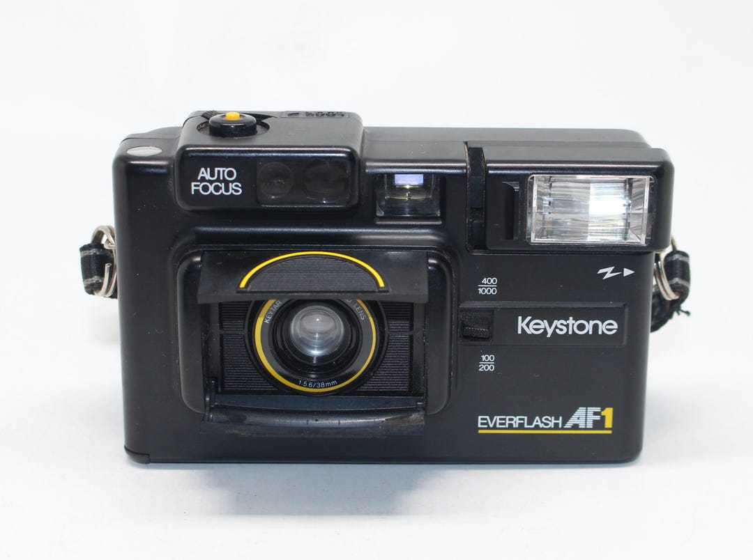 Keystone Everflash AF1 35mm Film Camera: Barn Door Lens, Tested, With ...