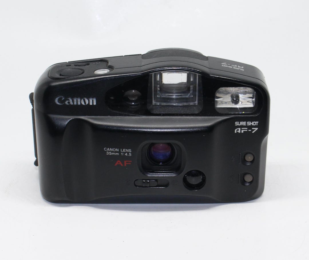 Canon Sure Shot AF-7 35mm Film Compact Camera With Case and Manual ...