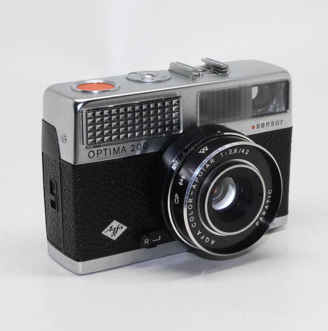 AGFA Optima 200 Sensor Retro 1969 35mm Film Compact Camera With Ever ...