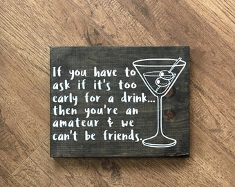 Funny drinking sign | Etsy
