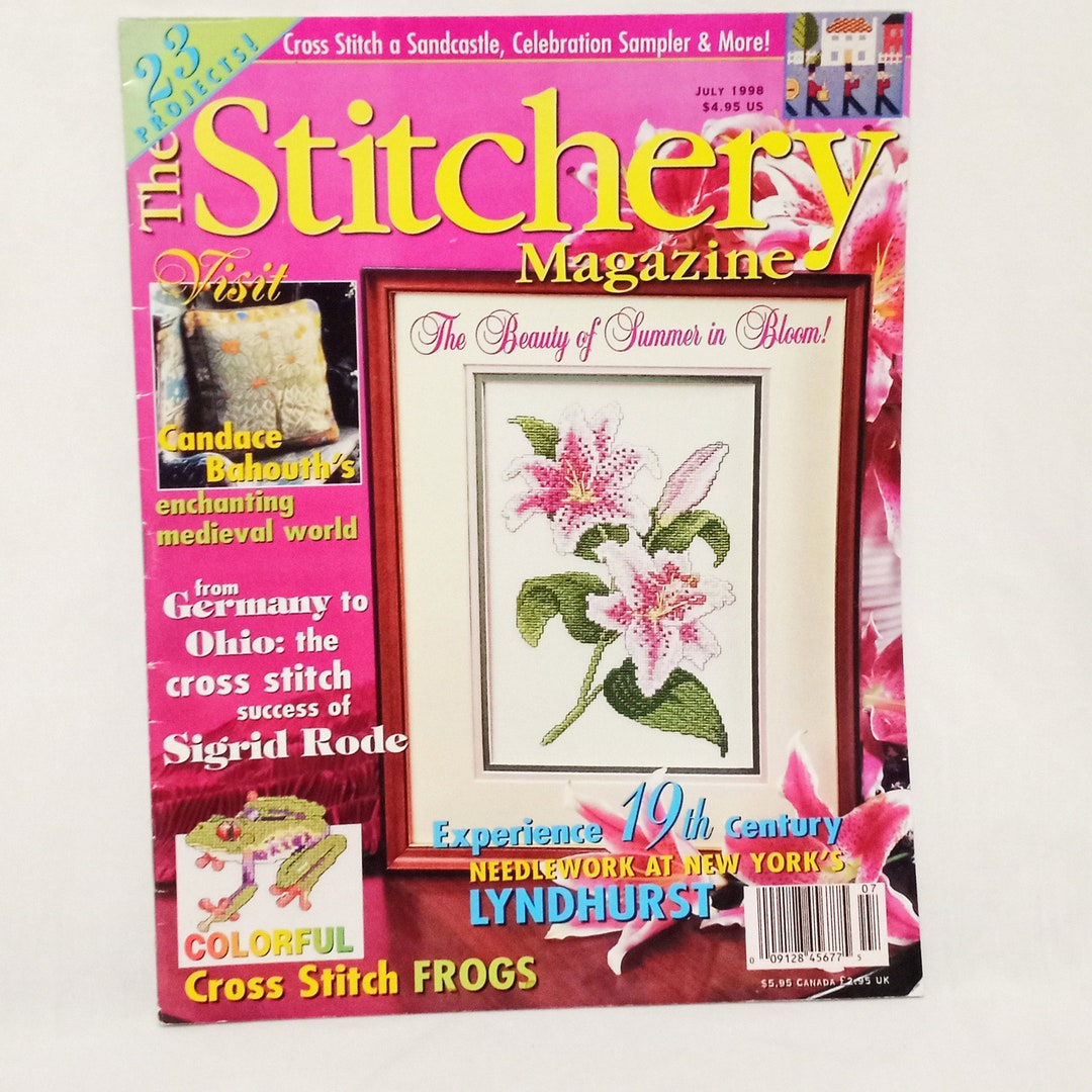 The Stitchery Magazine Cross Stitch Patterns July 1998 Frogs Germany ...