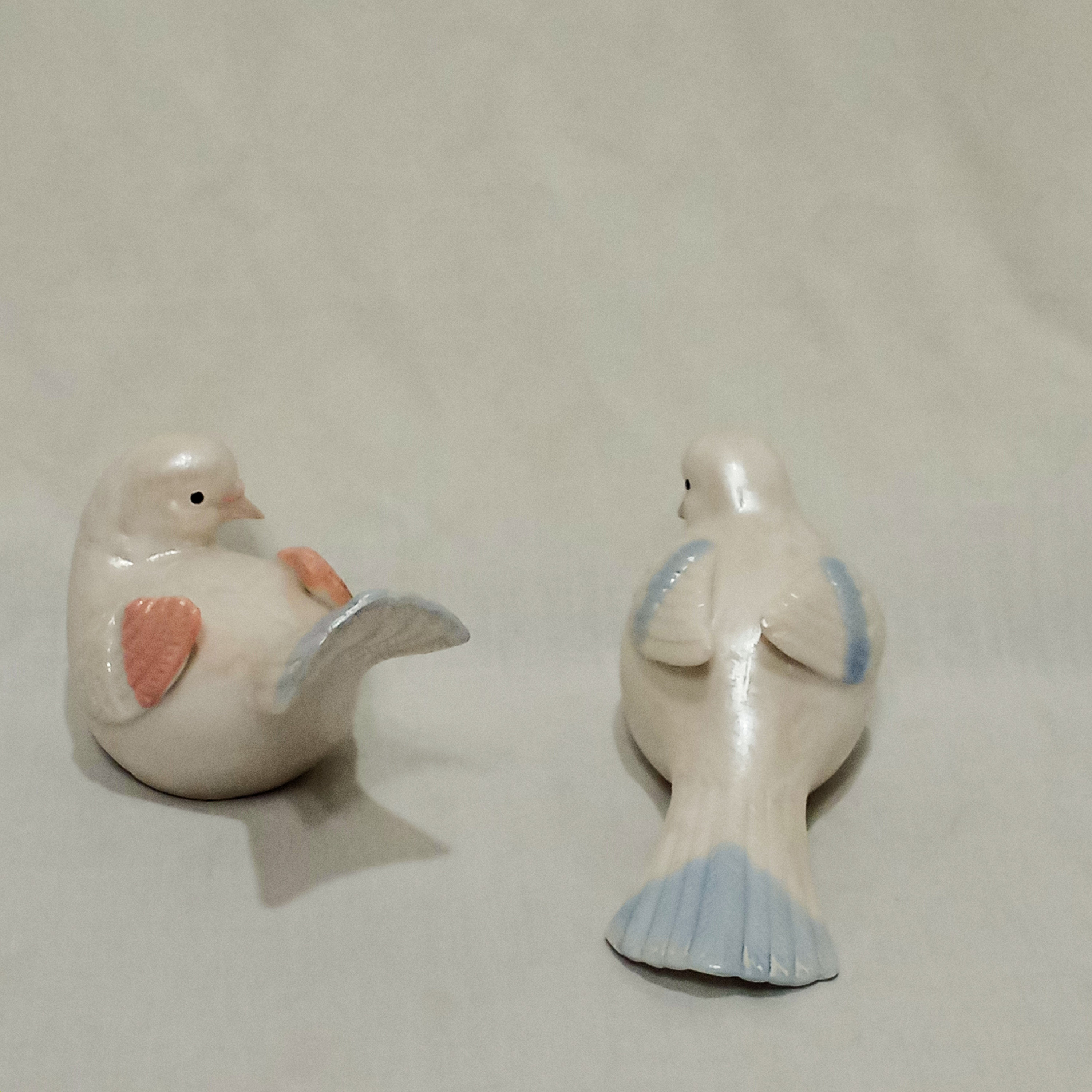 Pair Doves Birds Figurine 3 Porcelain Designspirations - Etsy