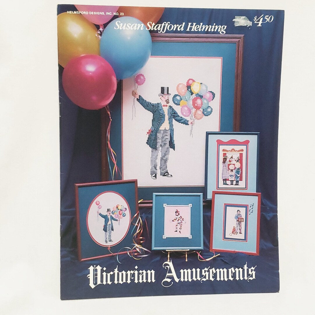Circus Victorian Amusement Cross Stitch Pattern Leaflet Susan Stafford ...