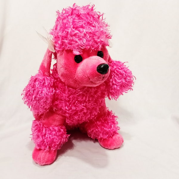 Stuffed Pink Poodle - Etsy