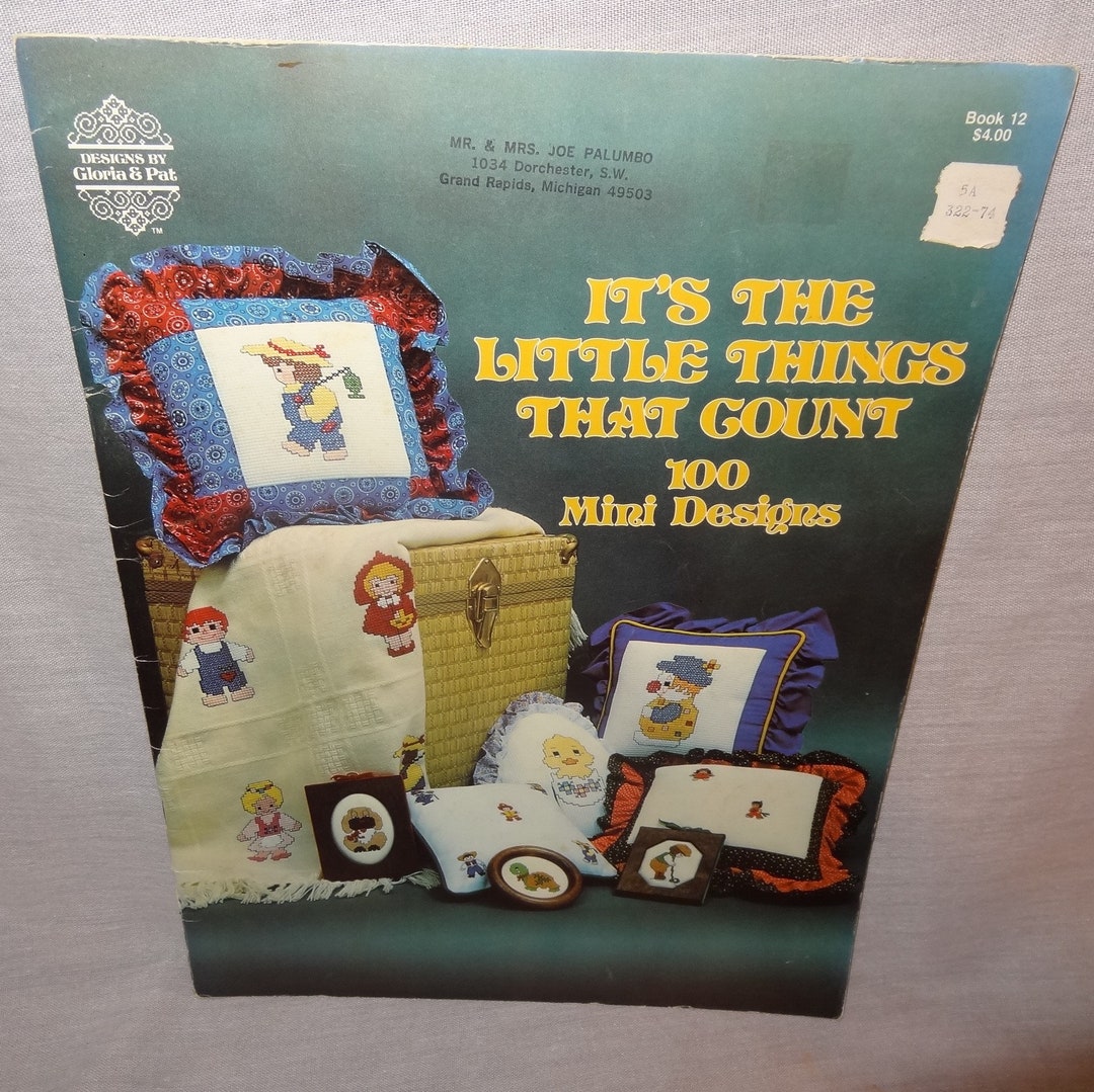 Its Little Things Count 100 Mini Designs Cross Stitch Leaflet Book 12 ...