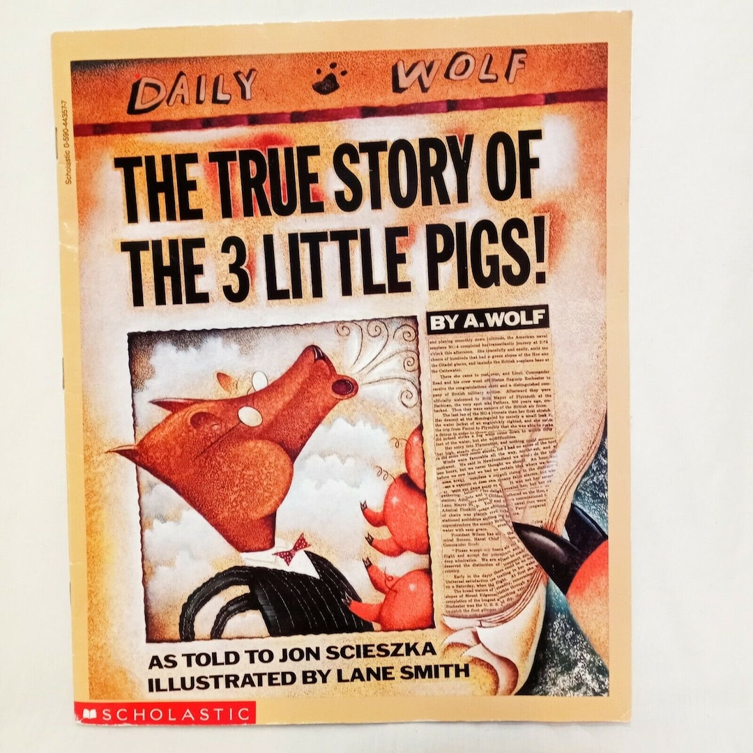 The True Story of the 3 Little Pigs Book Paperback 1991 Scholastic by A ...