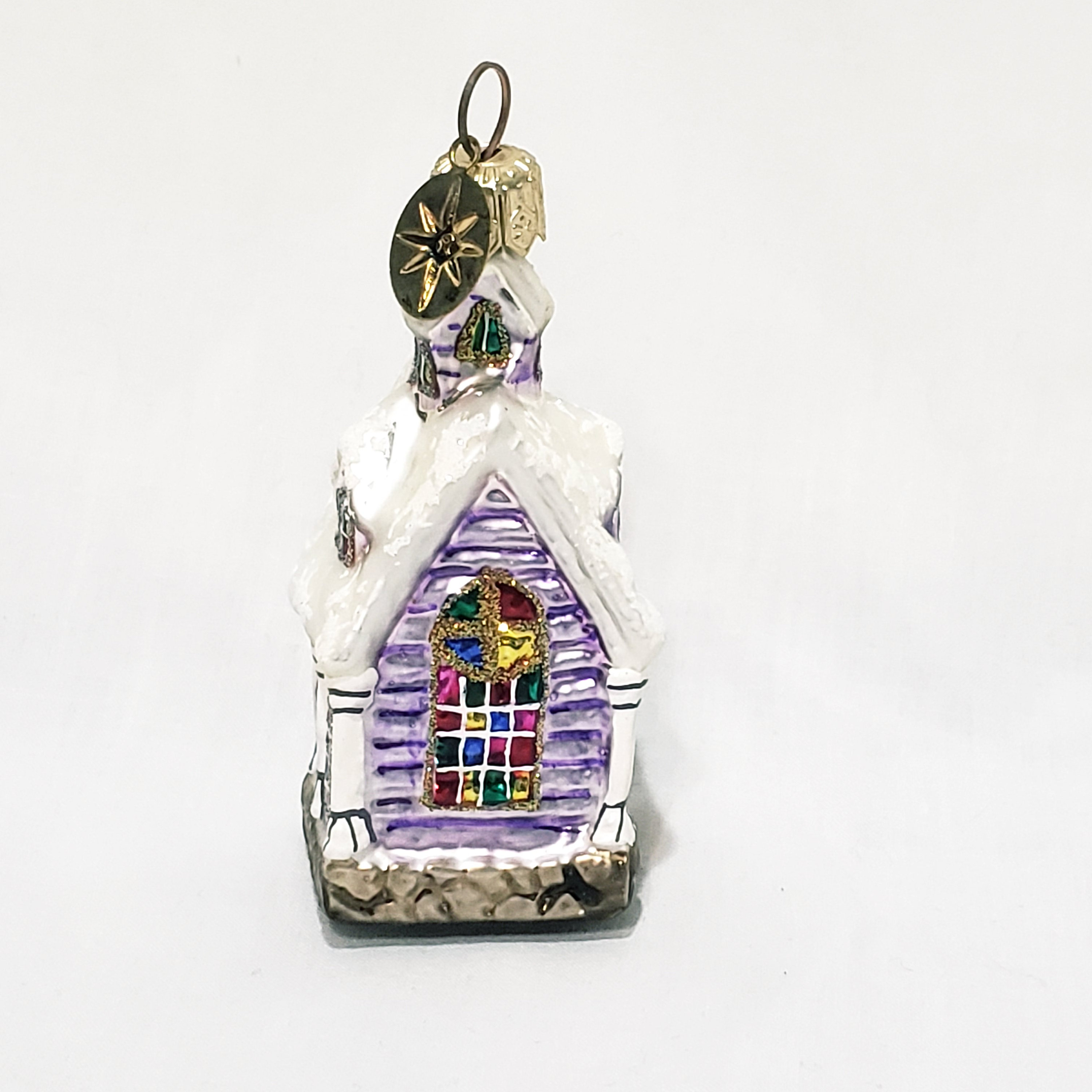 Christopher Radko Holiday Purple Chapel Church Ornament 3 Midnight ...