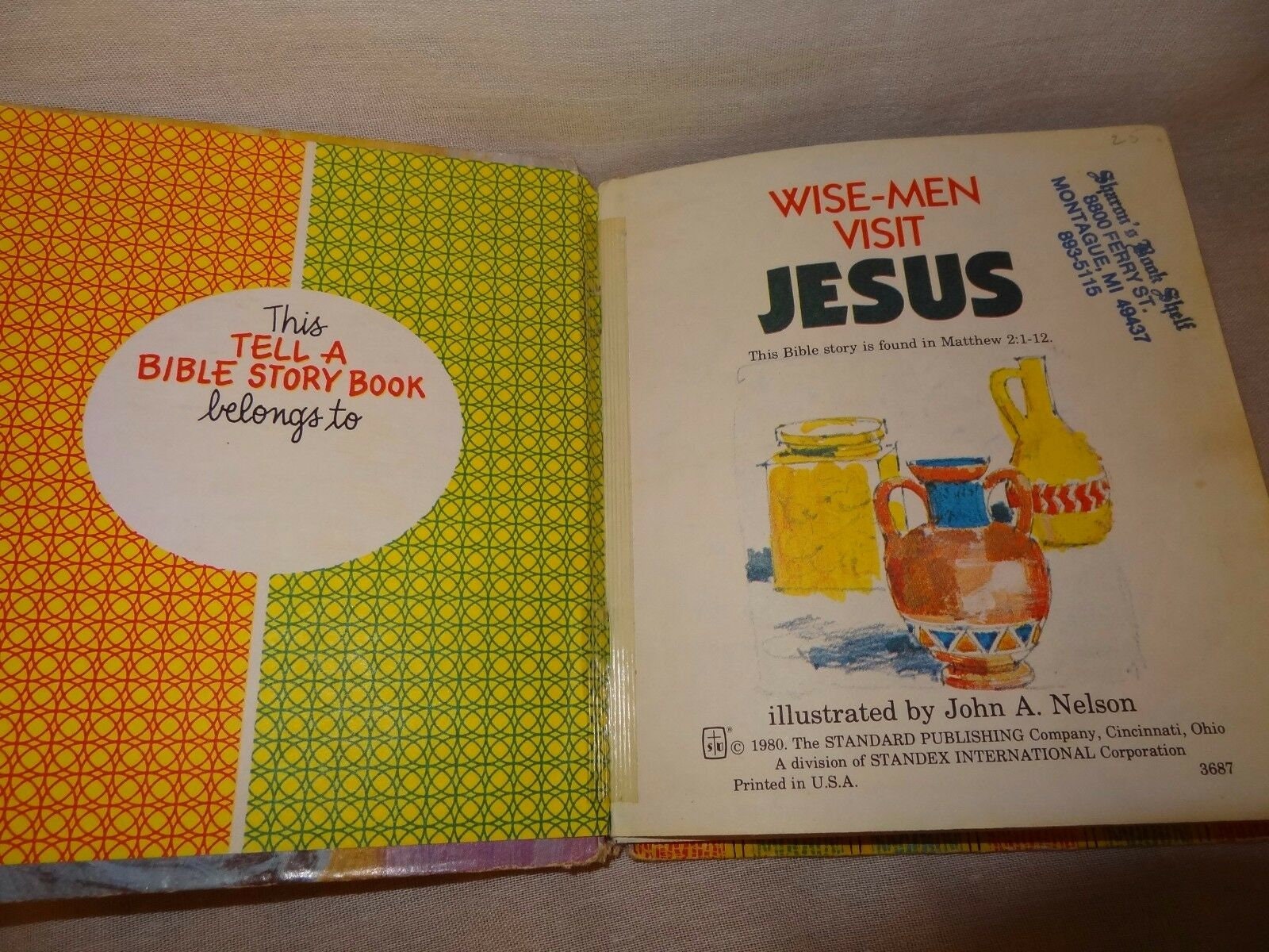Wise-men Visit Jesus 1980 Tell A Bible Story Book Hardcover - Etsy