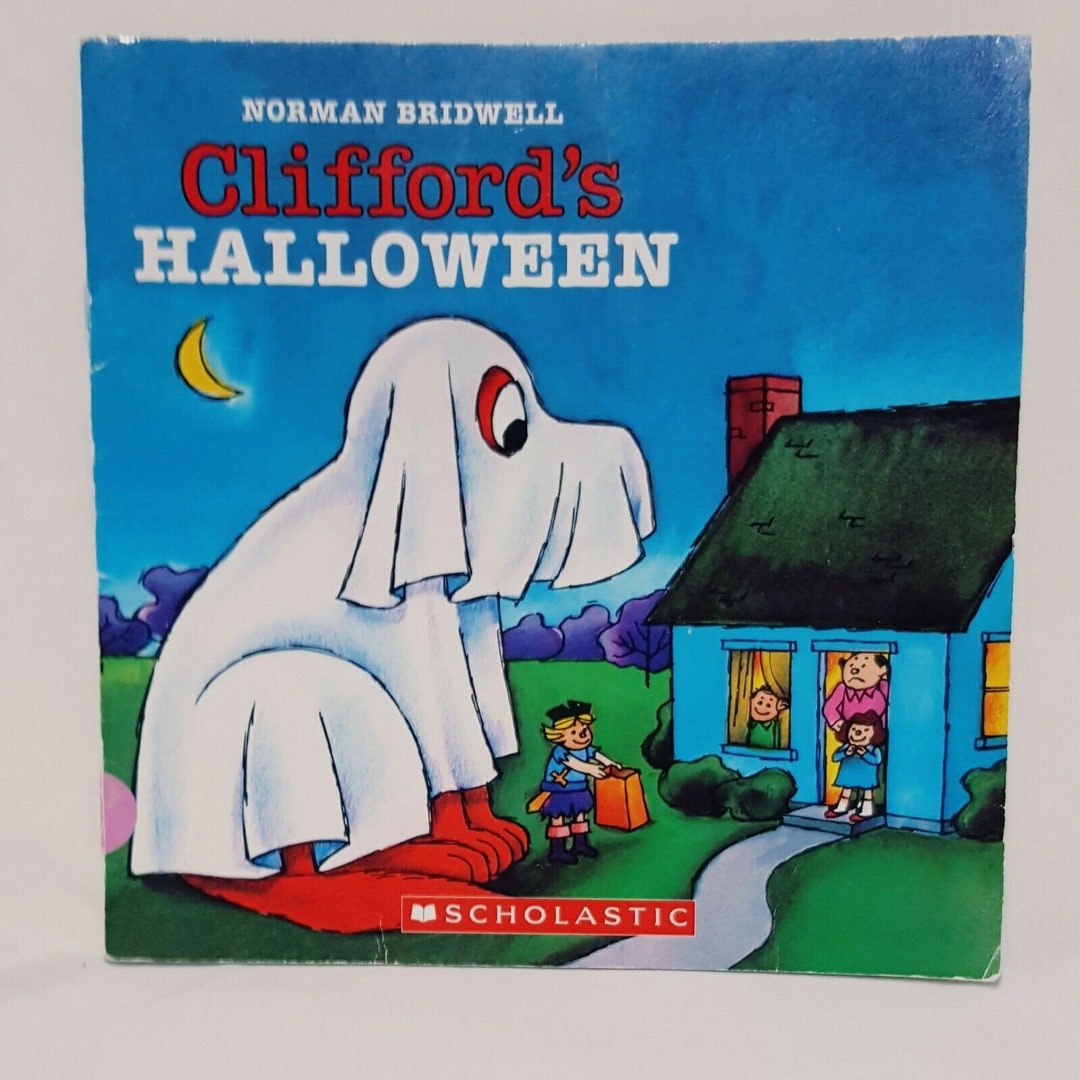 Cliffords Halloween Book Paperback Scholastic Norman Bridwell 1986 - Etsy