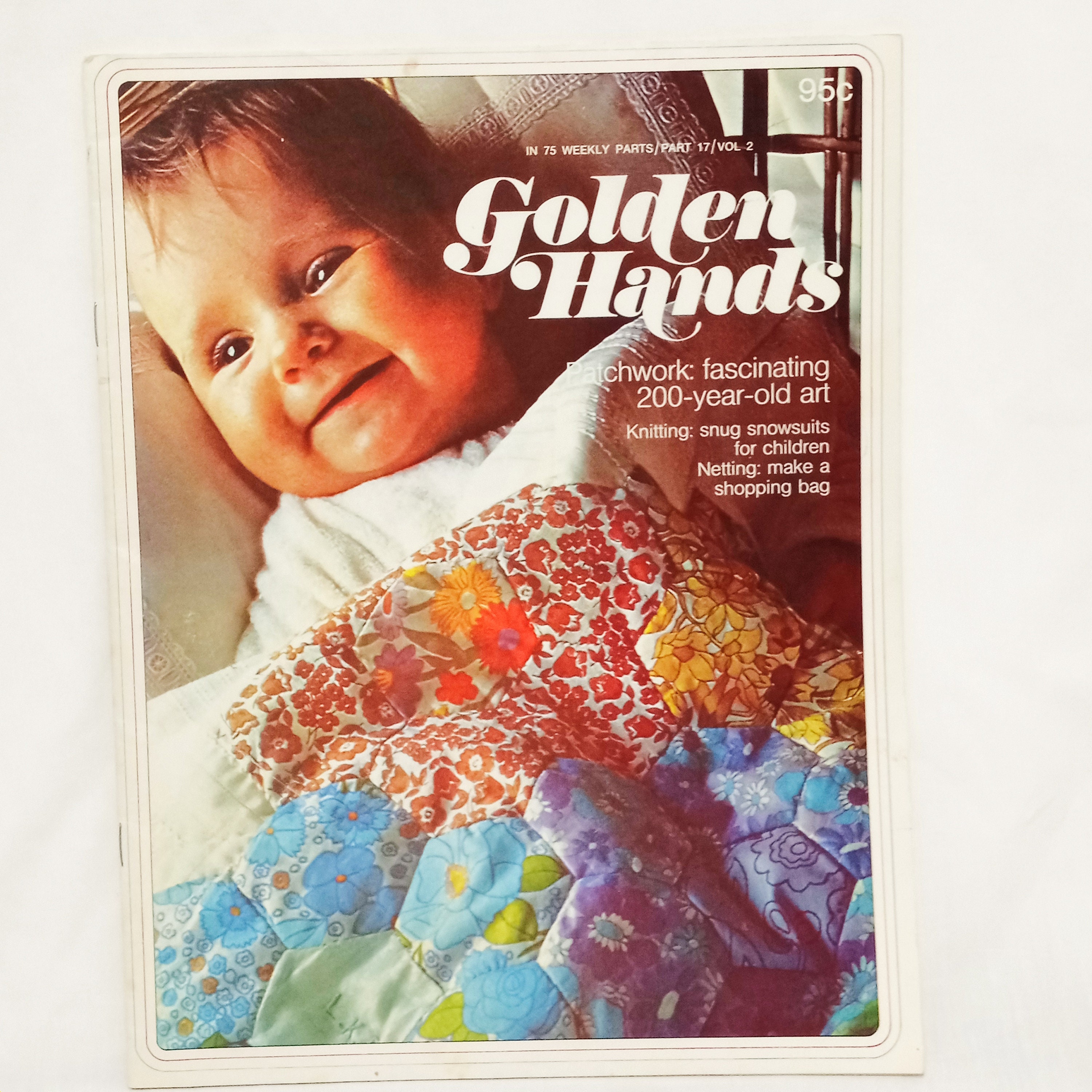 Golden Hands Magazine Patchwork Knitting Netting Part 17 Vol 2 Guide 70s - Etsy