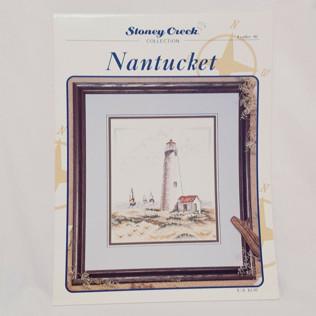 Nantucket Lighthouse Beach Cross Stitch Leaflet 86 Stoney Creek 1996 ...
