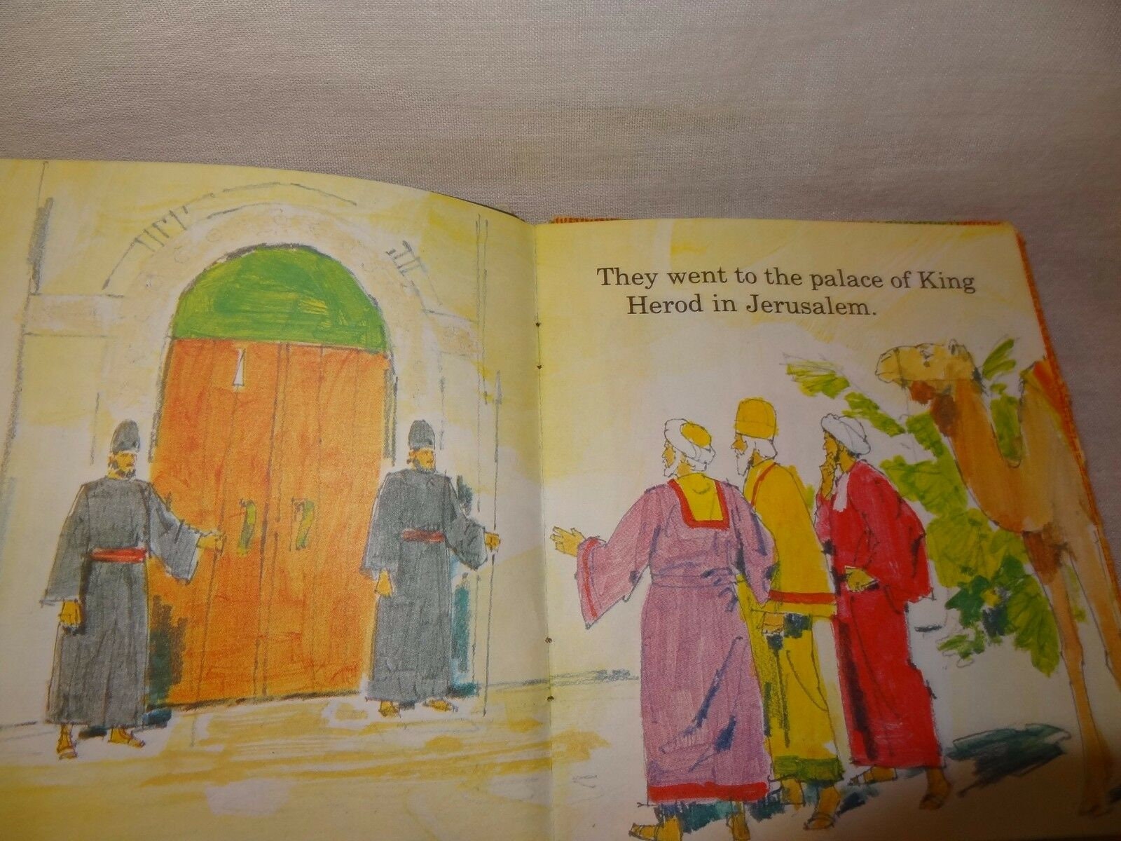 Wise-men Visit Jesus 1980 Tell A Bible Story Book Hardcover - Etsy