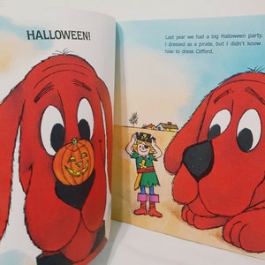 Cliffords Halloween Book Paperback Scholastic Norman Bridwell 1986 - Etsy