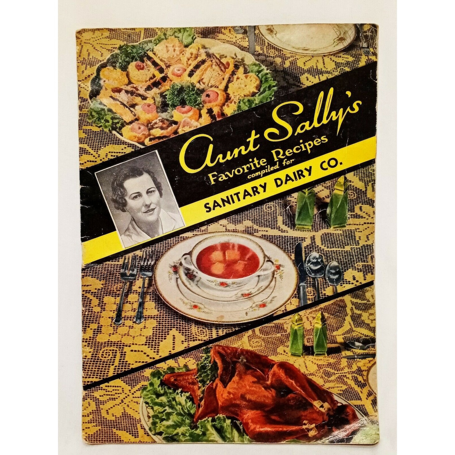 Aunt Sally's Favorite Recipes Cookbook 1935 Vintage Sanitary Dairy Co ...