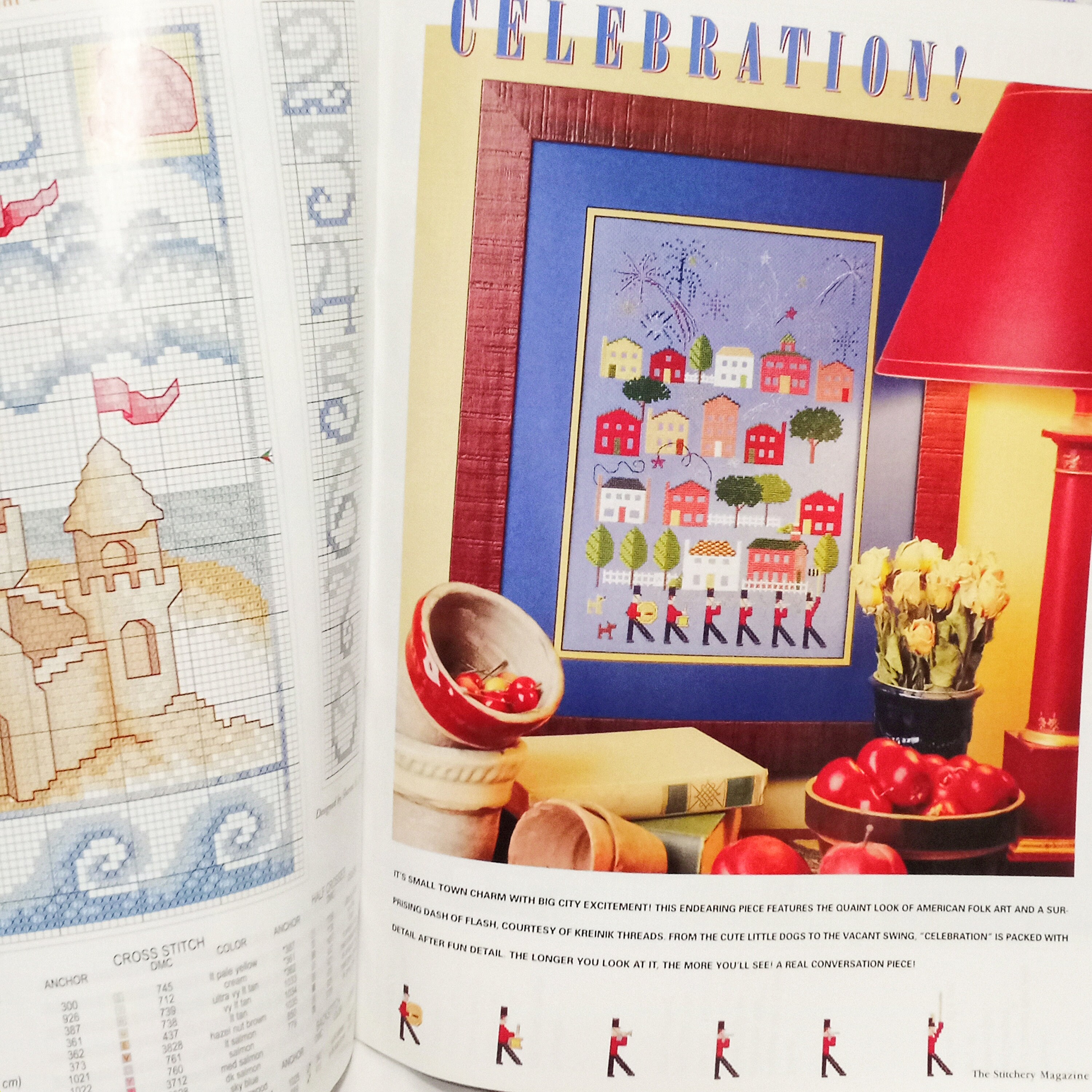 The Stitchery Magazine Cross Stitch Patterns July 1998 Frogs - Etsy