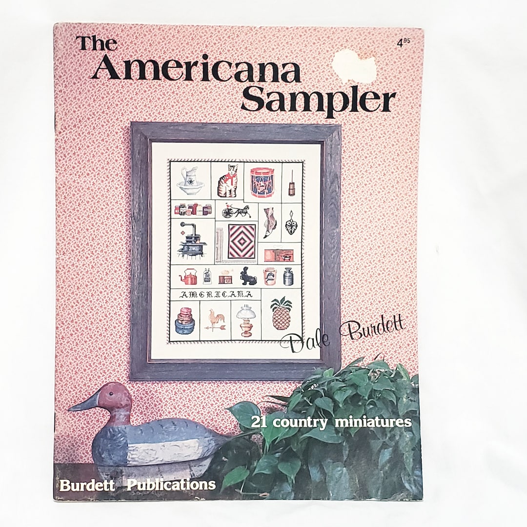 Americana Sampler 21 Country Miniatures Cross Stitch Booklet Dale ...