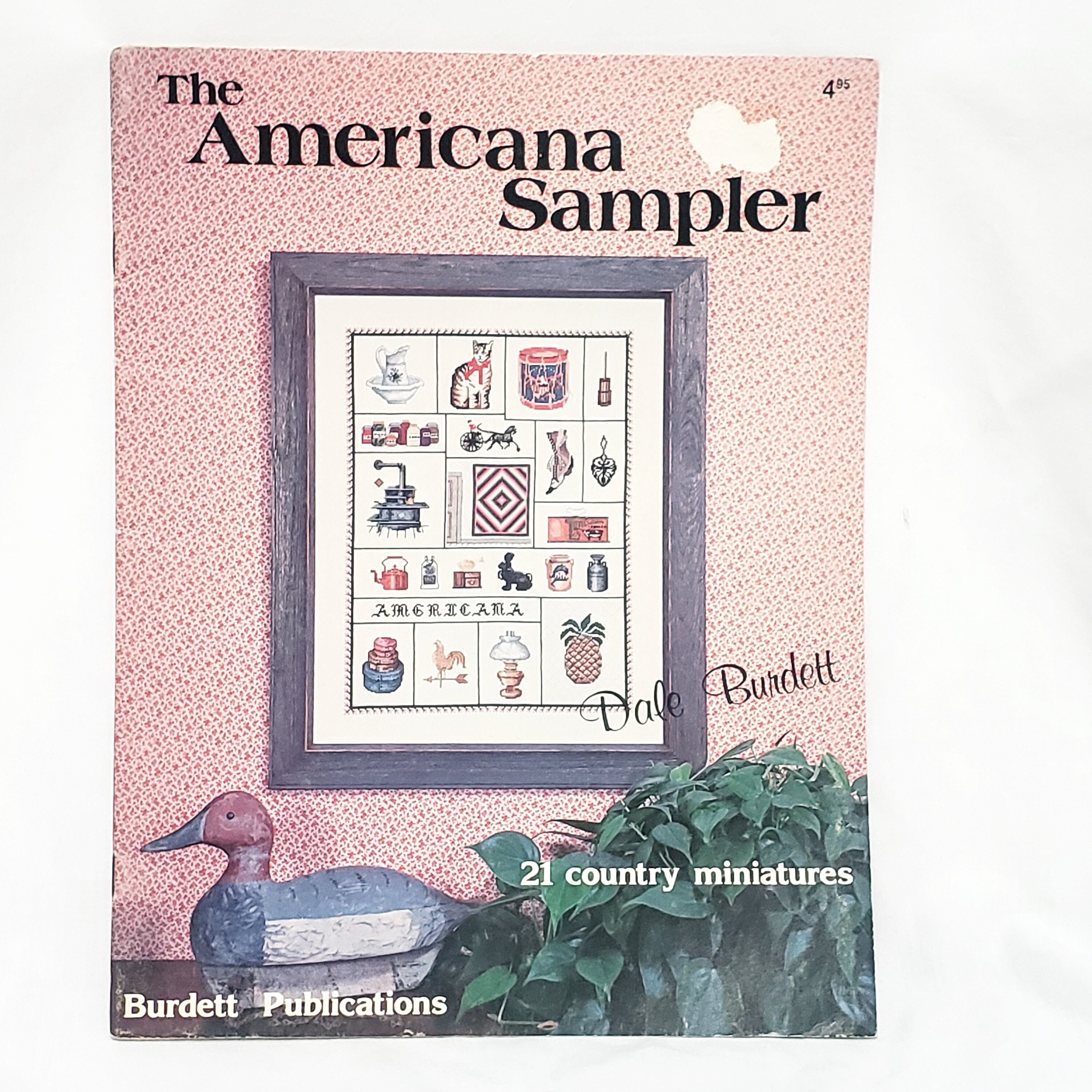 Americana Sampler 21 Country Miniatures Cross Stitch Booklet Dale ...