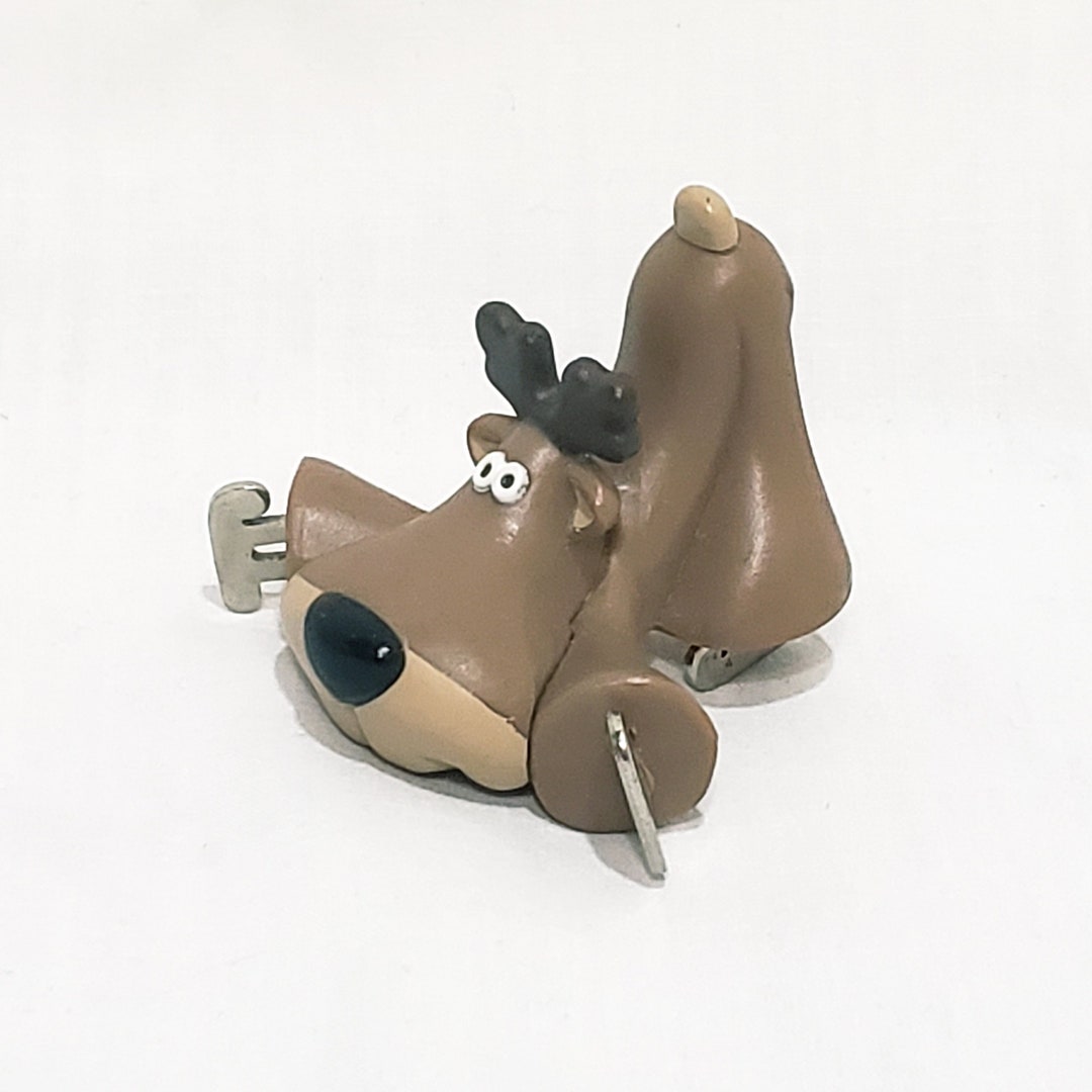 Rodney Reindeer on Ice Skates Figure Merry Miniature 1984 Hallmark 1.5 ...