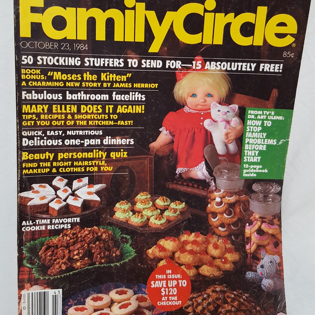 Family Circle Magazine October 1984 Christmas Cookie Recipes One-pan ...